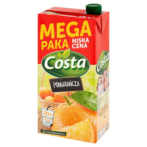 Napój Costa pomarańczowy, 1 szt/2,000 litr, Hortex - Supermarket ...