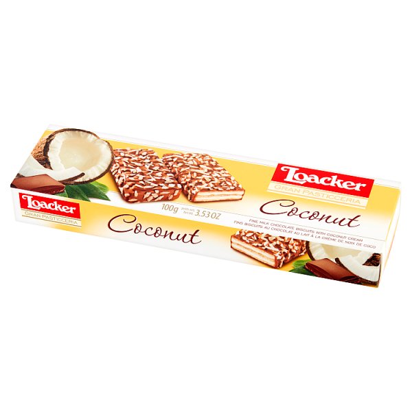 Loacker Gran Pasticceria Coconut Ciastka waflowe 100 g, 1 szt/0,100 kg ... Loacker Gran Pasticceria Coconut Ciastka waflowe 100 g, 1 szt/0,100 kg ...