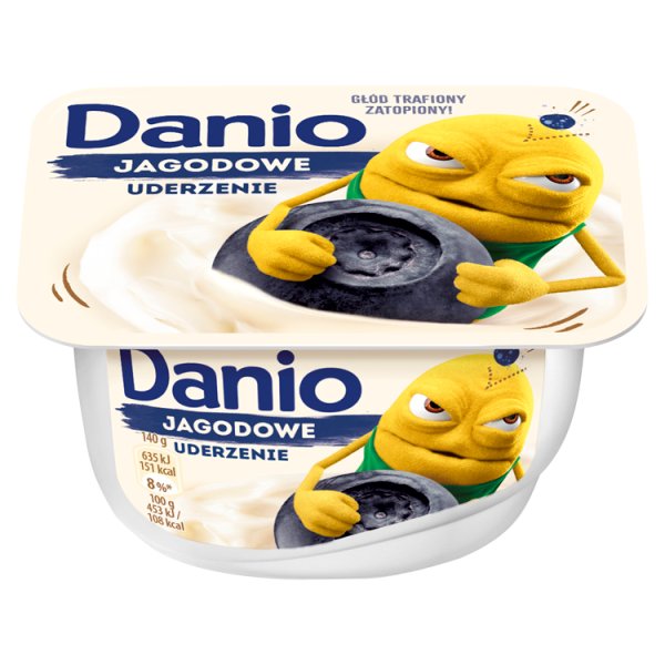 Danone Danio Serek homogenizowany jagodowy 140 g, 1 szt/0,140 kg ...