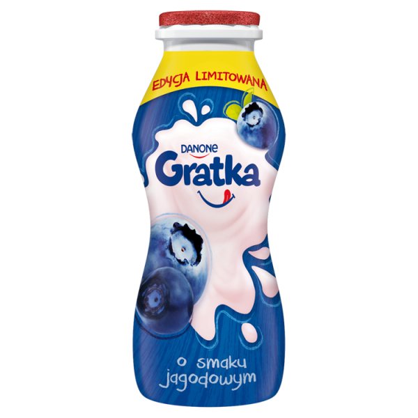 Danone Gratka Produkt mleczny o smaku jagodowym 170 g, 1 szt/0,170 kg ...