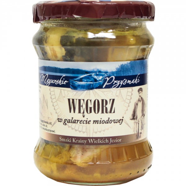 Węgorz wędzony w miodowej galarecie , 1 szt/0,250 kg, FHU Gosciniec ...